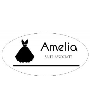 Name Tags for Grocery & Retail Essential Worker - Name Tag Wizard