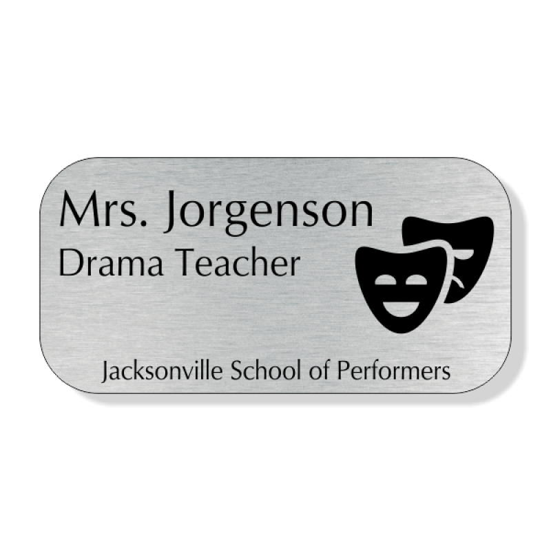 Drama Teacher School Name Tag - Name Tag Wizard