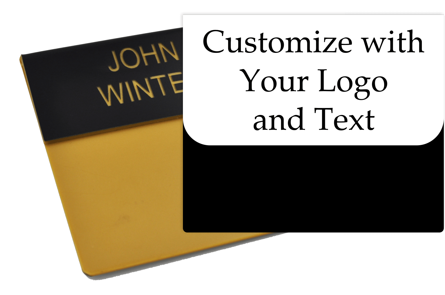 Laser Pocket Badge - 1.5" x 3" - Name Tag Wizard